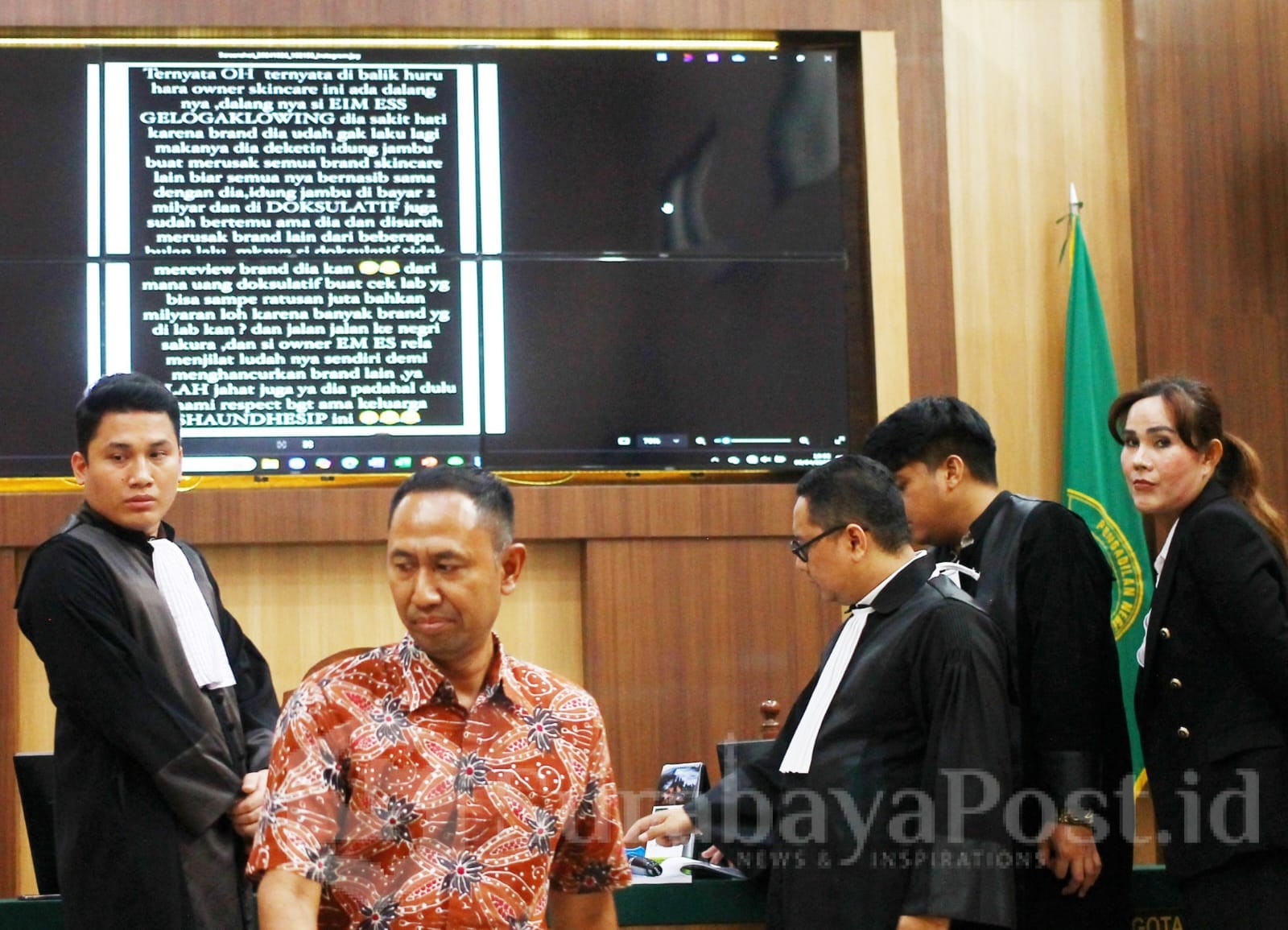 Sidang Lanjutan Isa Zega, JPU Hadirkan Saksi Ahli Bahasa Forensik | SurabayaPost